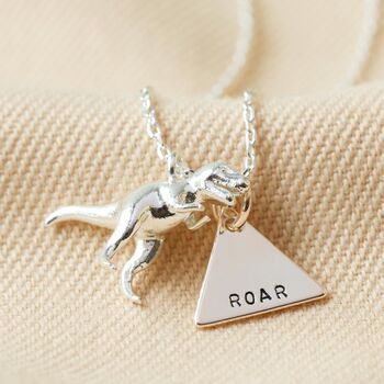 Personalised Dinosaur Necklace By Lisa Angel | notonthehighstreet.com