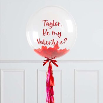 Personalised Loved Up Tassel Valentine's Bubble Balloon By Bubblegum ...