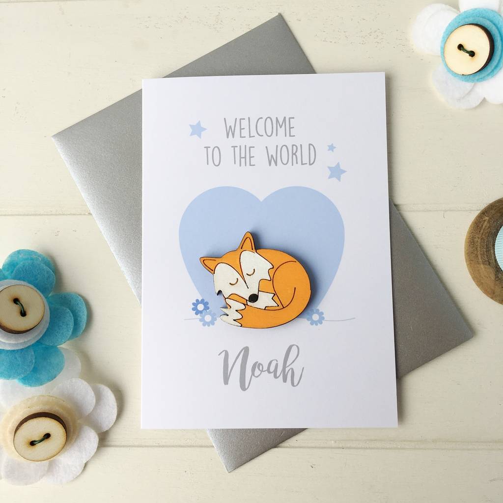 personailsed new baby boy card by just toppers | notonthehighstreet.com