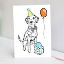 Dalmatian Birthday Card By Pet Portrait Illustration ...