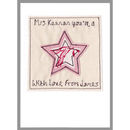 Personalised Star Teacher Thank You Card By Milly And Pip Gifts And ...