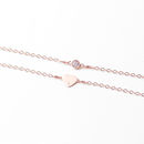 Personalised Rose Gold Heart Bracelet Set By Minetta Jewellery ...