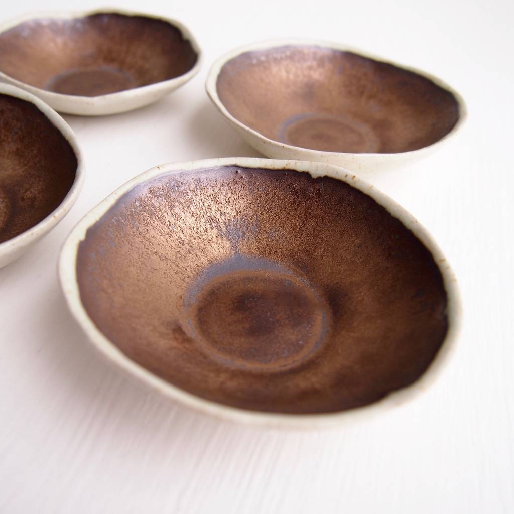 handmade mini gold ceramic pottery ring dish by kabinshop ...