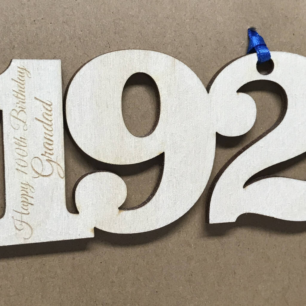 Personalised 100th 1923 Card By Hickory Dickory Designs ...