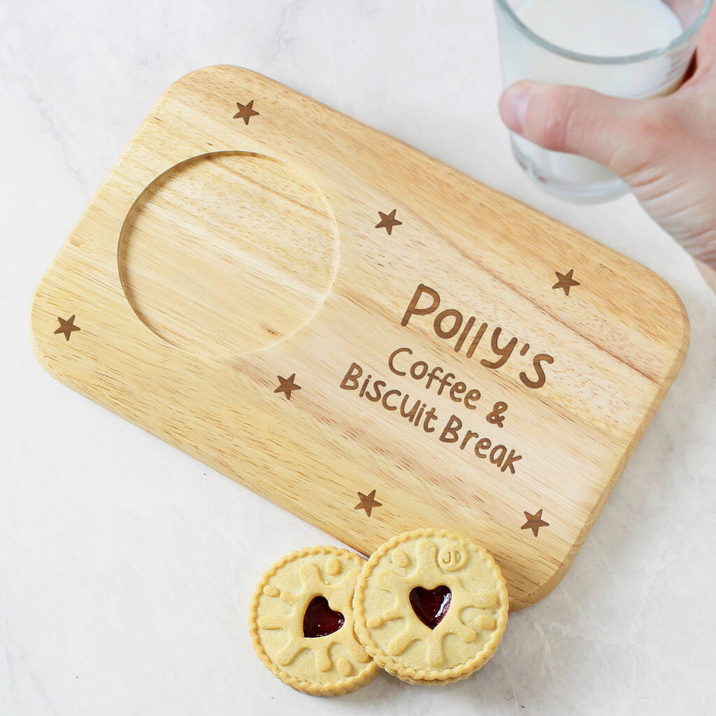 Personalised Stars Wooden Coaster Tray By Blackdown Lifestyle ...