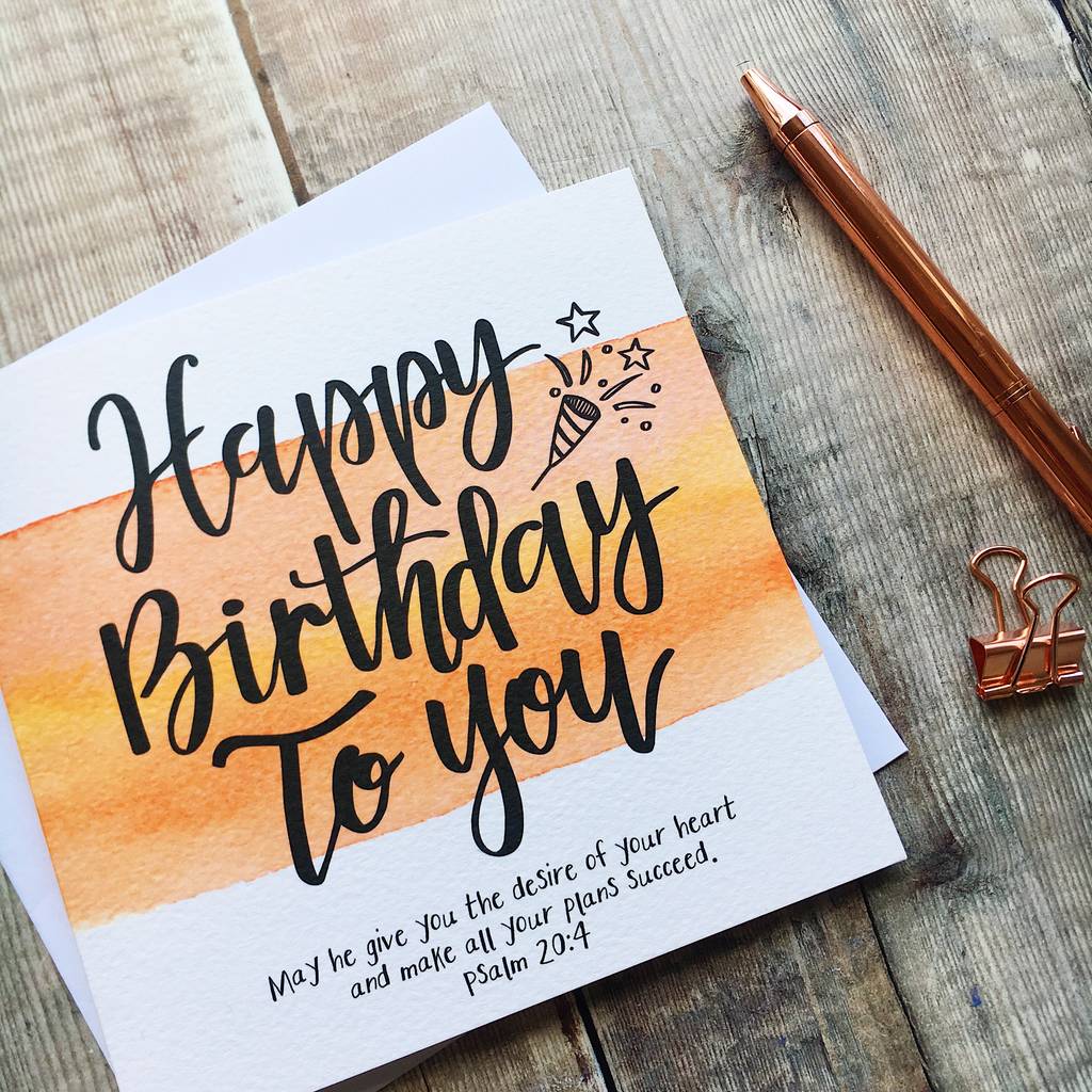 Happy Birthday Bible Verse Card By Izzy Pop Notonthehighstreet