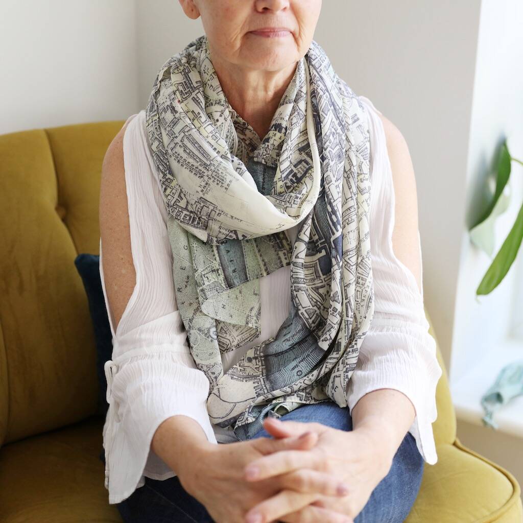 London Map Scarf By Lisa Angel | notonthehighstreet.com