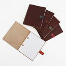 refillable leather notebook jotter by john todd | notonthehighstreet.com