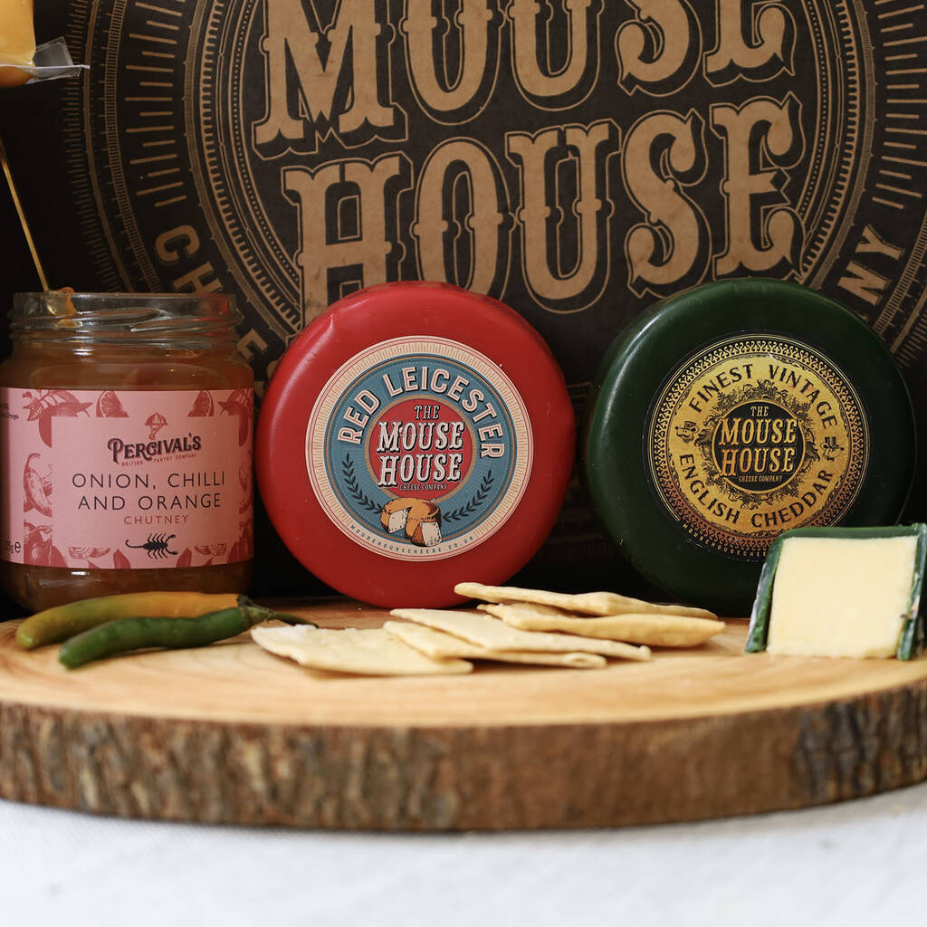 Traditional Cheese And Port Hamper By The Mouse House Cheese Co