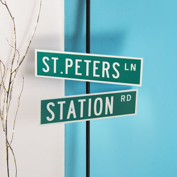 Personalised New York Metal Street Sign By Oakdene Designs ...