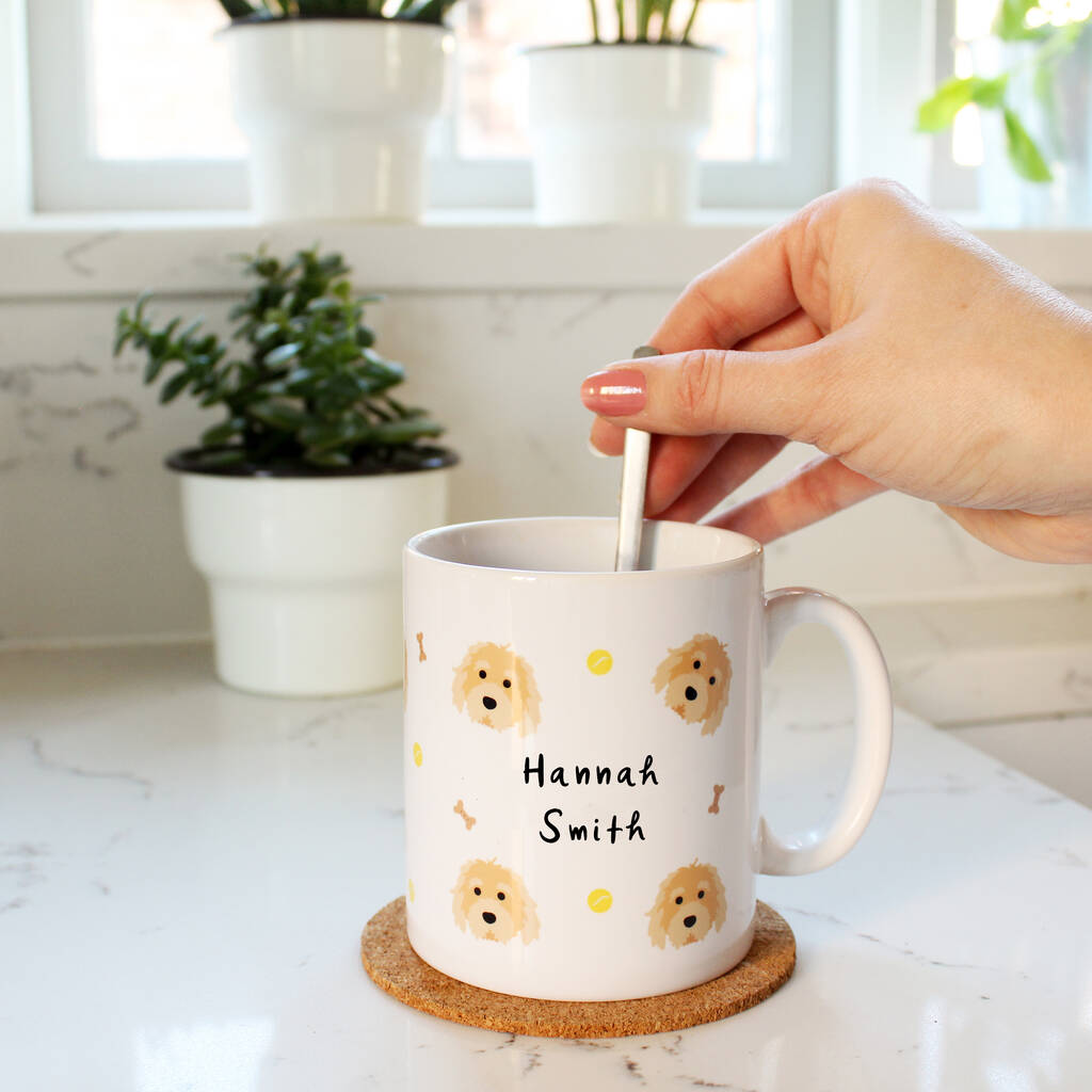 personalised 'best dog mum', mother's day mug by heather alstead design ...