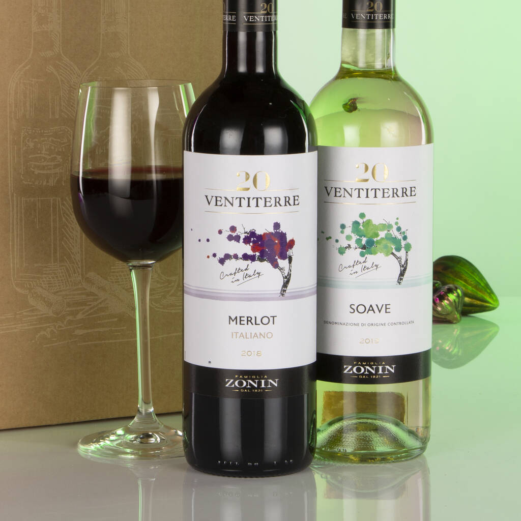 Italian Wine Duo Gift Set By Virginia Hayward | notonthehighstreet.com