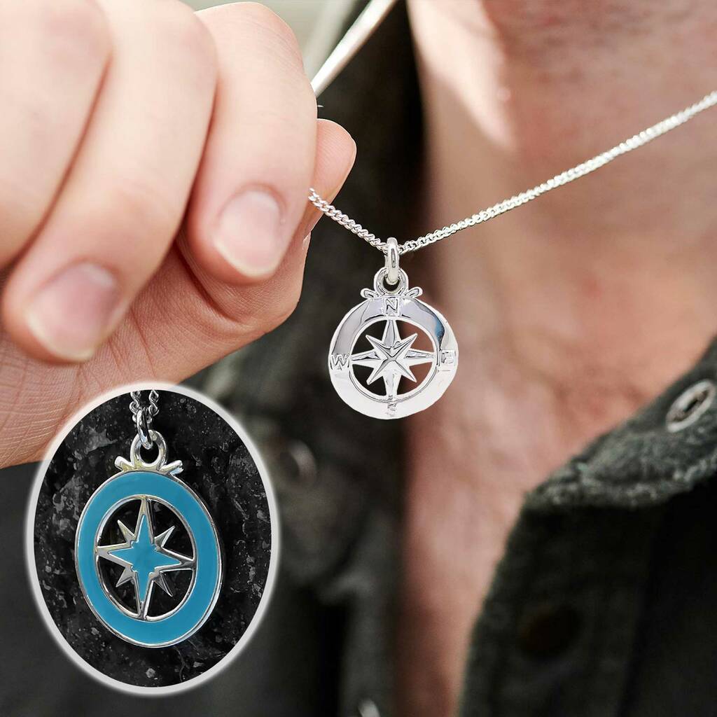 Compass St Christopher Reversible With Enamel Back By Scarlett Off The ...