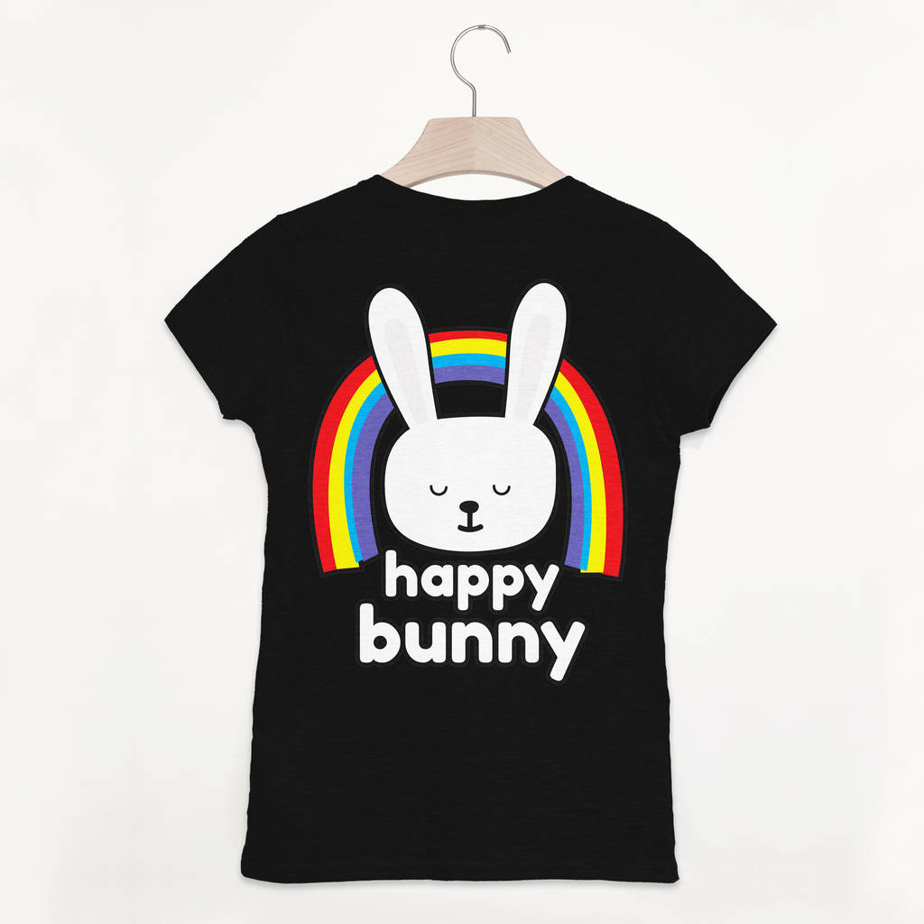 Happy Bunny Women's Slogan T Shirt By Batch1 | notonthehighstreet.com