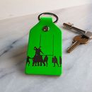 Rugby Fan's Leather Key Ring By Stabo | notonthehighstreet.com