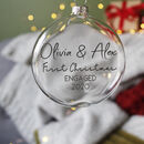 First Christmas Engaged Glass Bauble By Olivia Morgan Ltd ...