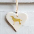 labrador hanging heart by dimbleby ceramics | notonthehighstreet.com