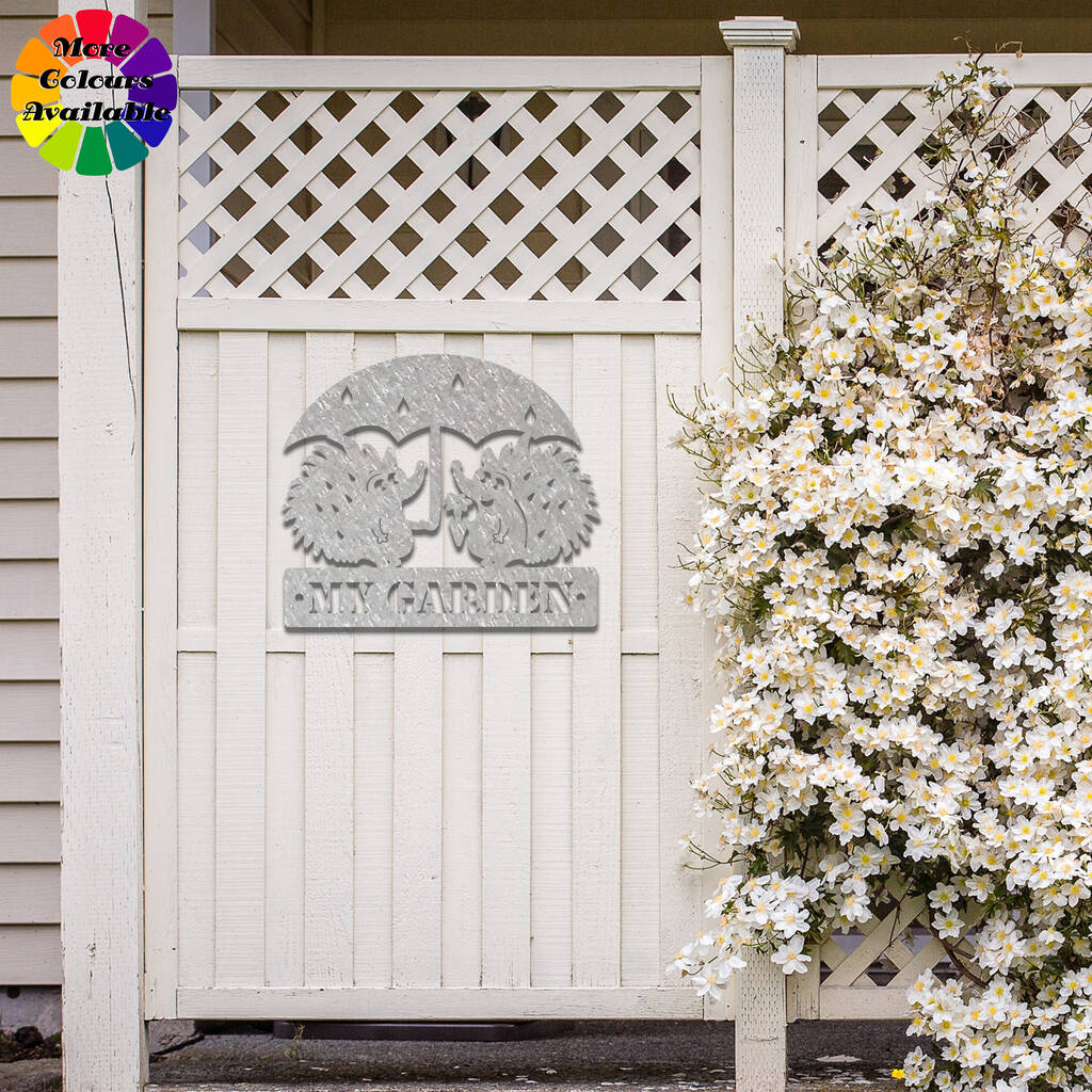 Metal Hedgehogs Welcome Sign Wall Decor Gift Idea By Duke Craft ...