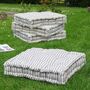Extra Large Vintage Stripe Garden Lawn Mattress Cushion By Dibor ...