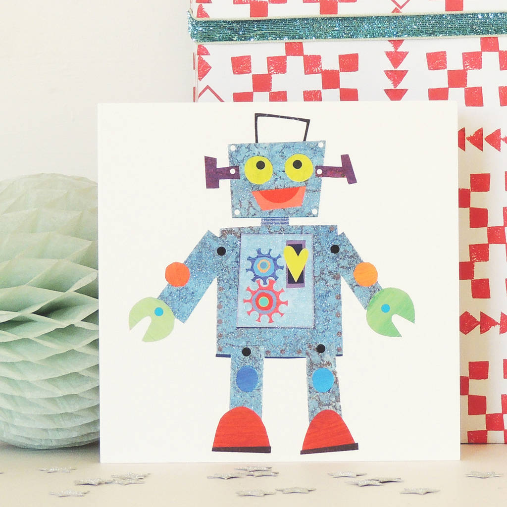 Robot Card By Kali Stileman Publishing | notonthehighstreet.com