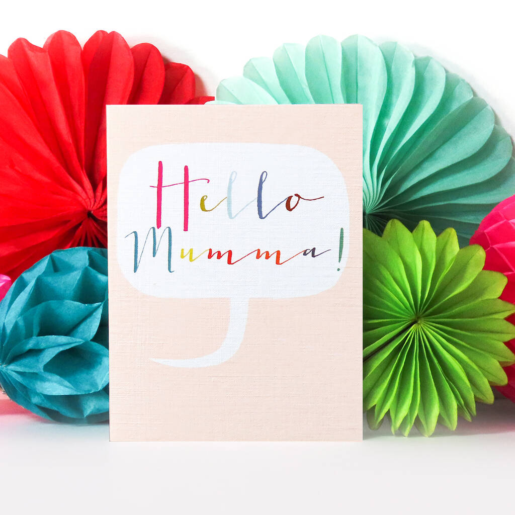 Mini Hello Mumma Card By Kali Stileman Publishing
