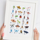 Insect Alphabet Art Print By Amber Davenport | notonthehighstreet.com