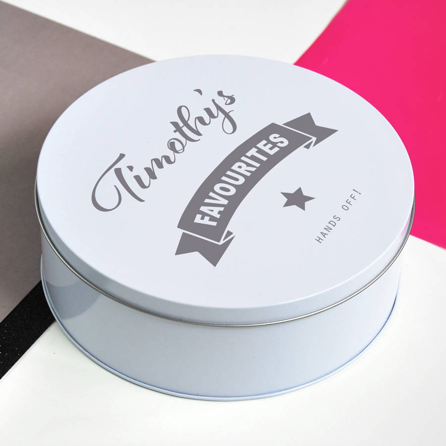 personalised biscuit tin by delightful living | notonthehighstreet.com
