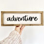 Wooden 'Adventure' Travel Sign By marf creative | notonthehighstreet.com