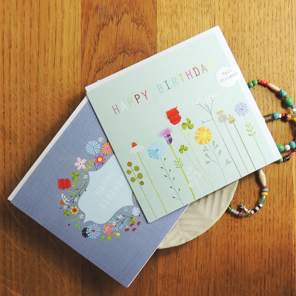 Floral Birthday Card By Kali Stileman Publishing | notonthehighstreet.com