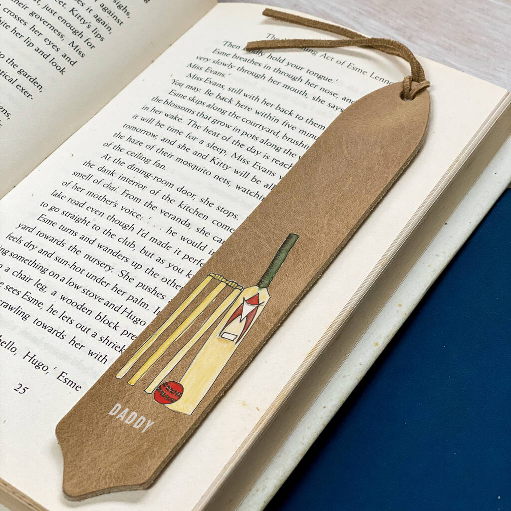 Personalised Cricket Bookmark By This Is Nessie | notonthehighstreet.com