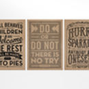Typography Quote Postcards By Chatty Nora | notonthehighstreet.com