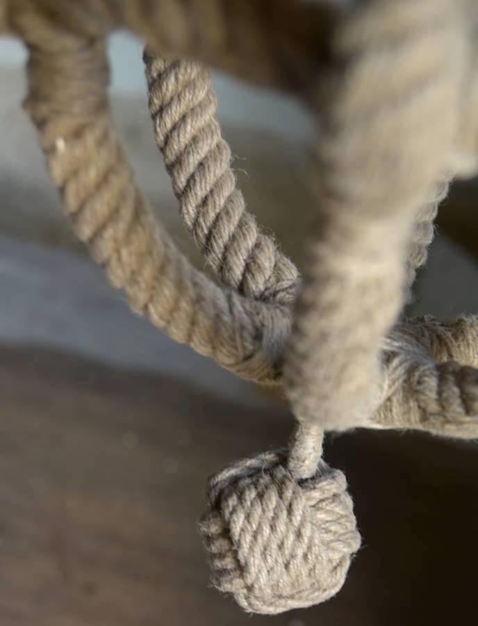 natural rope chandelier by the best room | notonthehighstreet.com