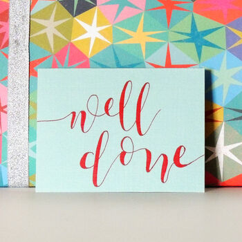 Mini Well Done Card By Kali Stileman Publishing | notonthehighstreet.com