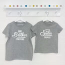personalised sibling set. retro brother sister set by lovetree design ...
