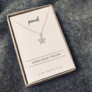 Friends Shine Bright Silver Star Necklace By Wue | notonthehighstreet.com
