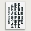 Newcastle United Football Alphabet Typography Prints By Dinkit ...