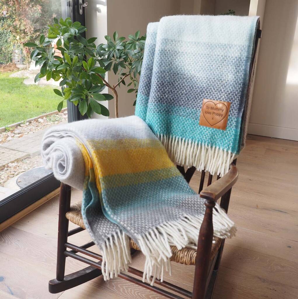 Personalised Wool Throw By Stabo | notonthehighstreet.com