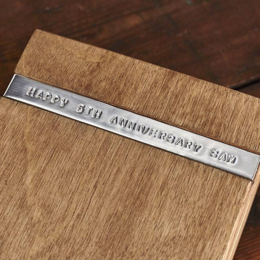 personalised wooden cufflink box by warner's end | notonthehighstreet.com