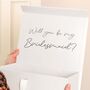 Personalised Secret Message Bridesmaid Gift Box By Dibor ...