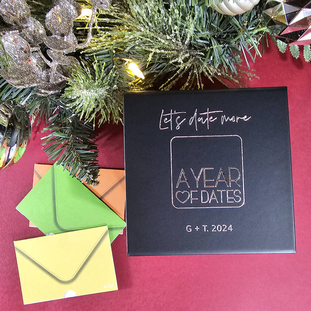 Personalised Box Of Date Cards By A Year of Dates | notonthehighstreet.com