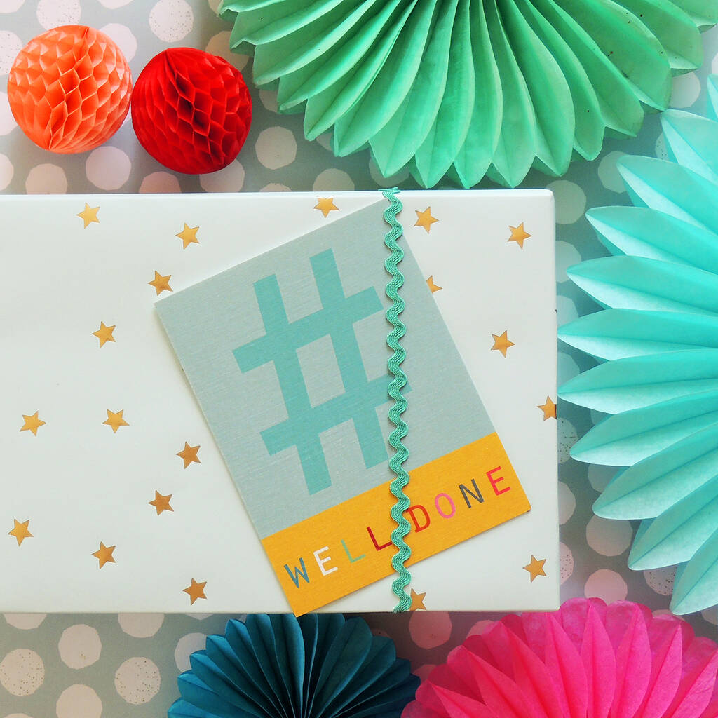 Mini Hashtag Well Done Card By Kali Stileman Publishing ...