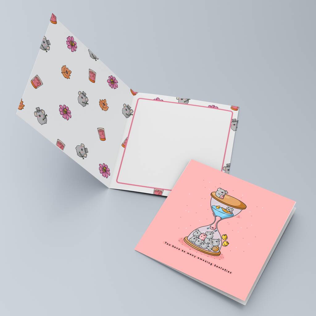 Cute Koala Greetings Card By Toastedink