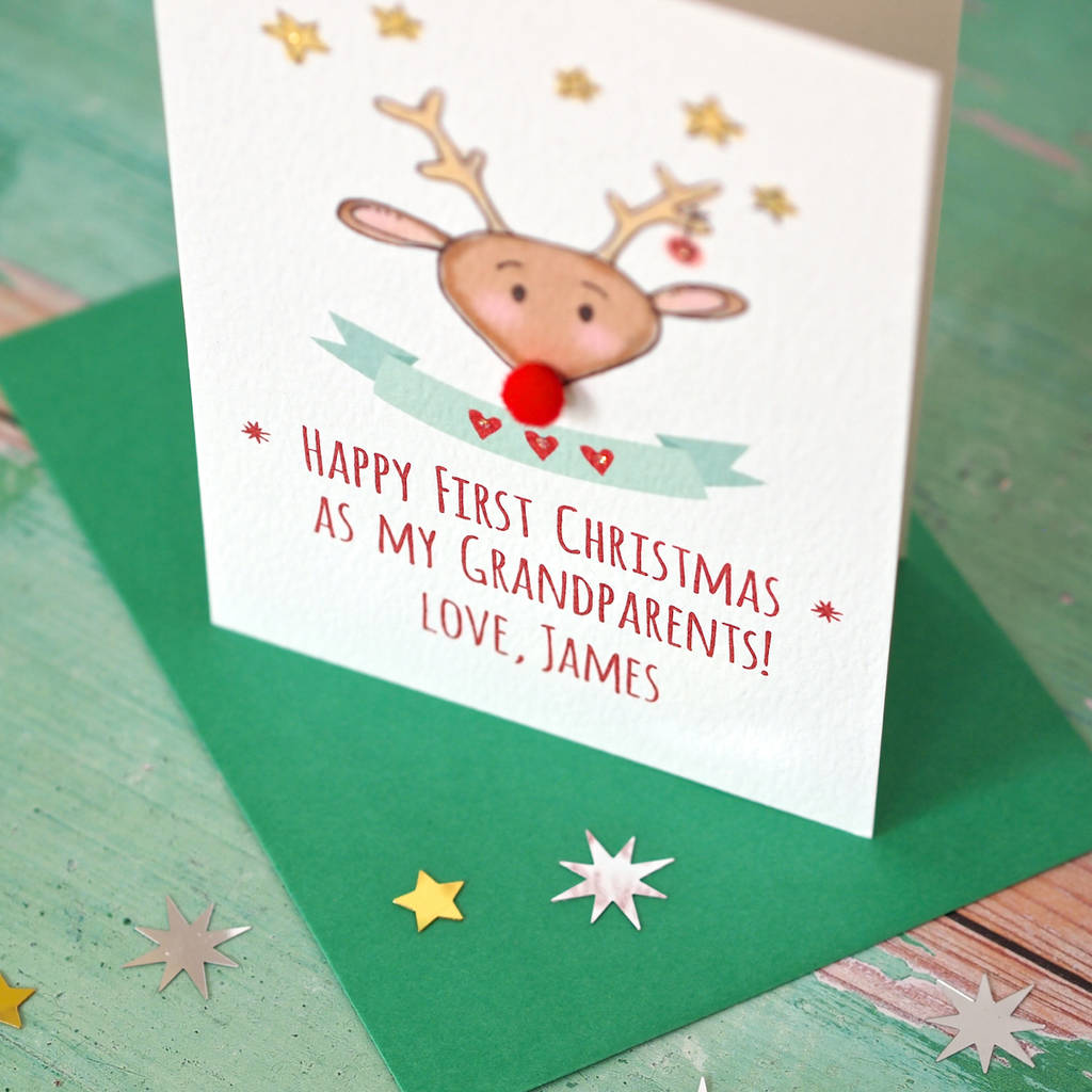 Reindeer First Christmas As My Daddy Mummy Card By Arbee