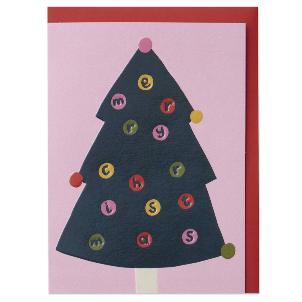 'Merry Christmas' Tree Card By Raspberry Blossom | notonthehighstreet.com