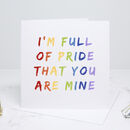 Full Of Pride Lgbtq Greetings Card By Slice Of Pie Designs ...