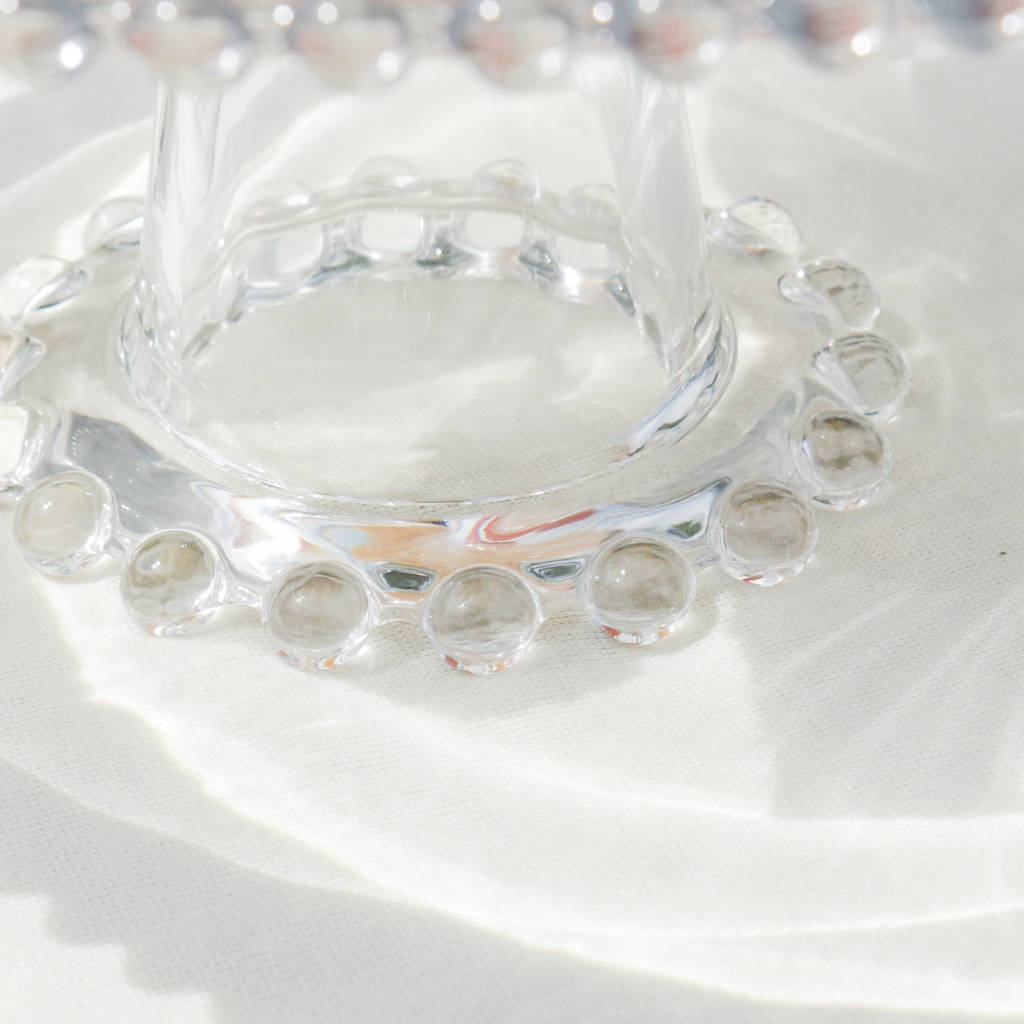 elegant beaded glass cake stand by dibor | notonthehighstreet.com