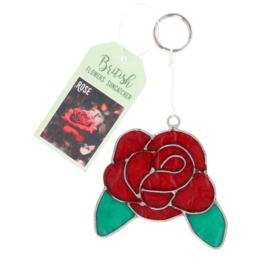 Red Rose Suncatcher By Spiritual Gifts