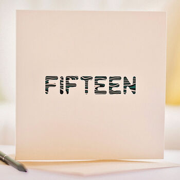 15th Birthday Card By Equipp | notonthehighstreet.com