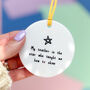 Teacher Personalised Hanging Disc Decoration By by Molly&Izzie ...