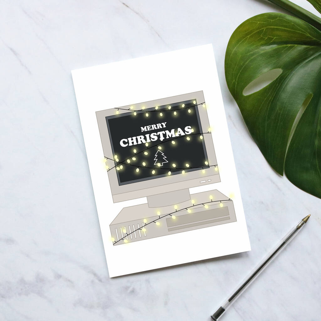 Merry Christmas Office Greetings Card By Pearl Ivy | notonthehighstreet.com